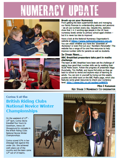 Numeracy Update — Langley Park School for Girls