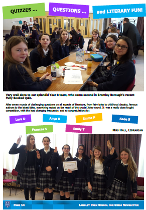 Numeracy Update — Langley Park School for Girls